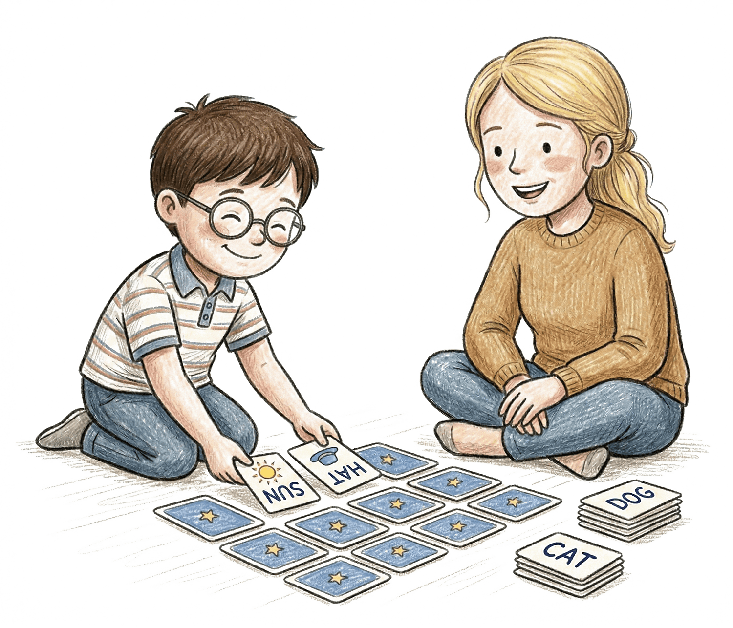 Tricky-word memory - Reading Chest